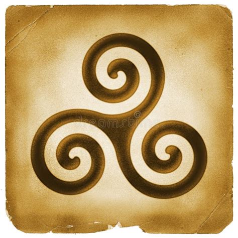 Triskelion Spiral Symbol Light Flare Stock Illustration Illustration