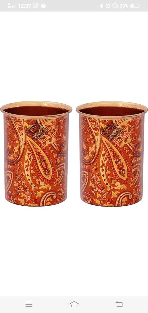 Red Original Copper Glass Size 10105 Capacity 500ml At Rs 250