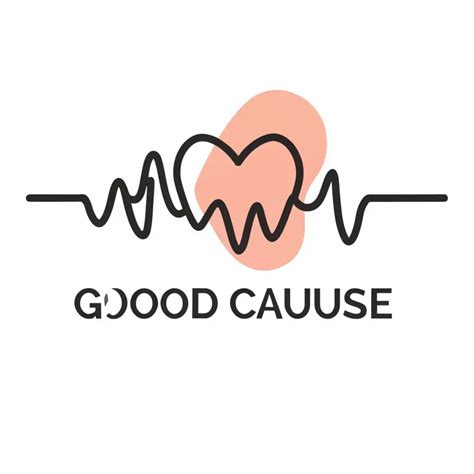 Logo Design For Good Cause Heartbeat Symbol With Clear Background Ai