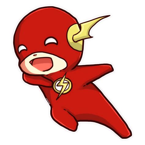 Flash By Zel Duh The Flash Cartoon Chibi Dc Comics