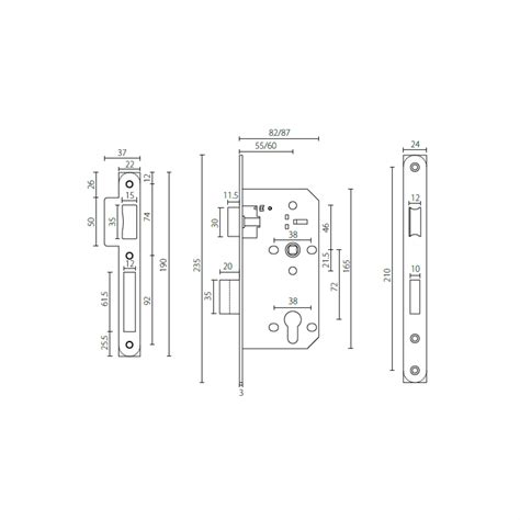 L201 Sashlock Entry Lock For Secure Latched Doors Assa Abloy