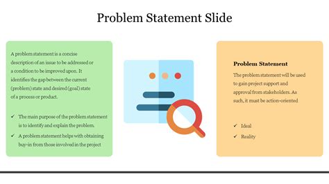 Creative Problem Statement Slide Powerpoint Template