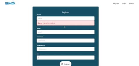 David Osama On Linkedin Clone Trello💙📝 Authentication 🔵 Register Form 🔵 Login Form 🔵 The