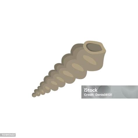 Sea Shell Vektor Ikon I Tecknad Stil Vektorgrafik Och Fler Bilder På