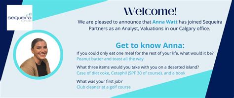 Sequeira Partners On Linkedin Welcome To The Team Anna Watt