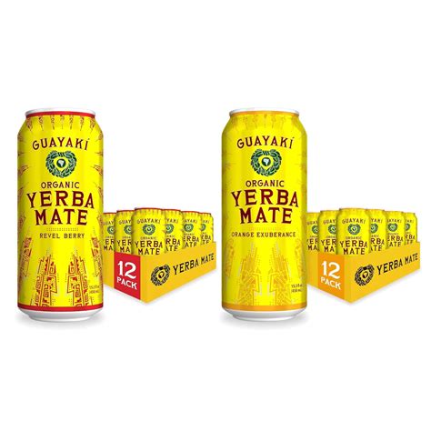 Guayakí Organic Yerba Mate Clean Energy Drink Alternative Bundle Revel