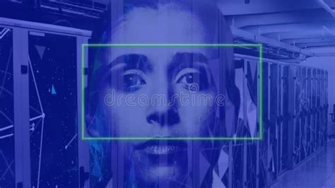 In Data Center Face Recognition Animation Processing Over Servers In