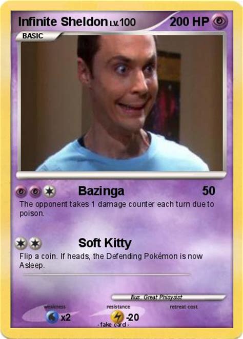 Pokémon Infinite Sheldon 14 14 Bazinga My Pokemon Card