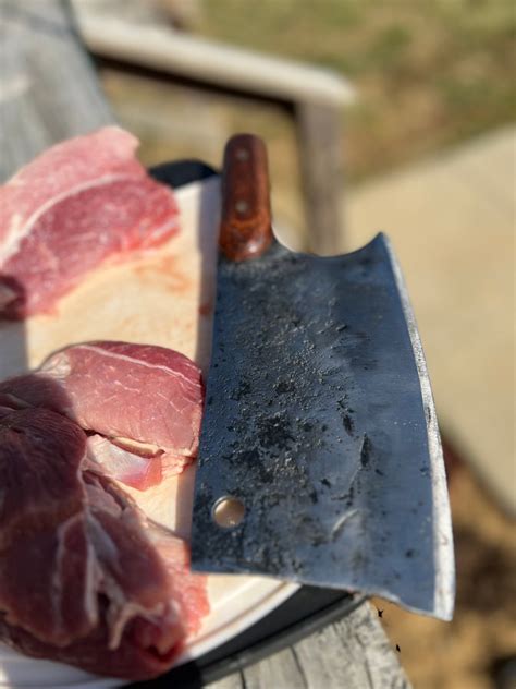 Blacksmith Butcher Cleaver Etsy