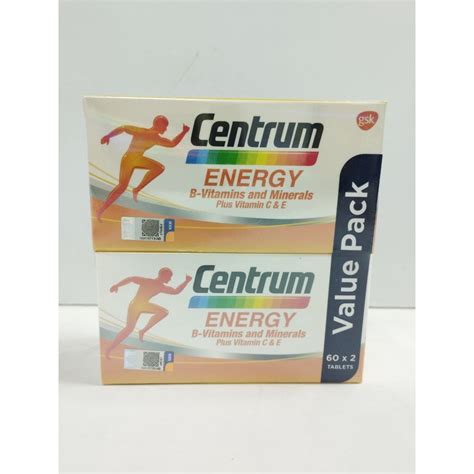 Centrum Energy B Vitamins And Minerals Plus Vitamin C And E Exp 324