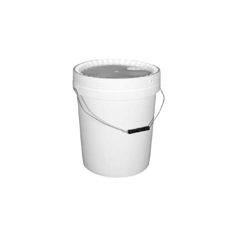 Cubeta Blanca Con Tapa Lisa 4 Litros Grado Alimenticio