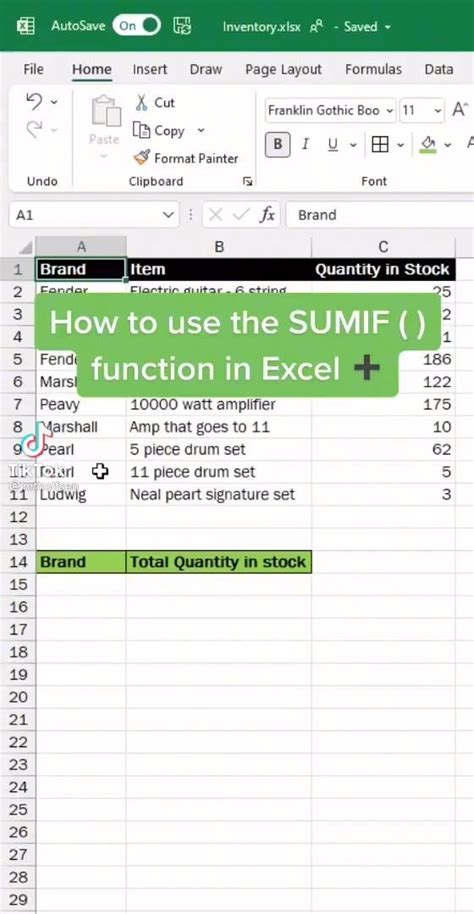 Sumif Function In Excel Artofit
