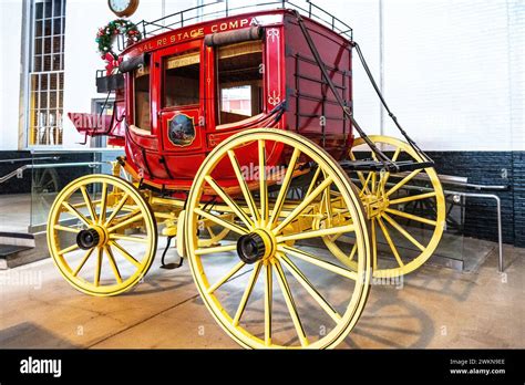 Reproduction Of A Concord Style Of Stagecoach At The Bando Railroad