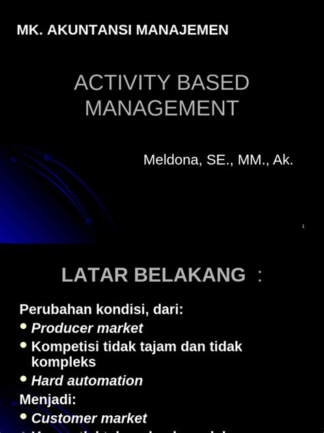 6a Activity Based Management Pdf