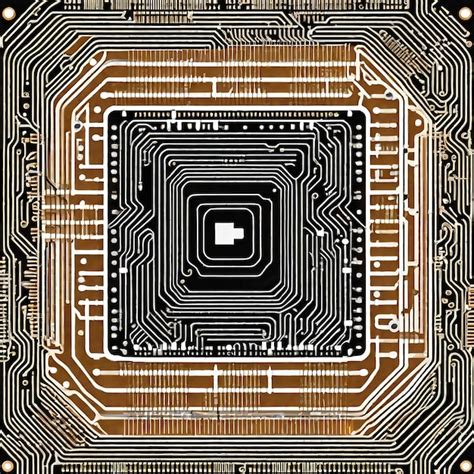 Premium Ai Image Intricate Microchip Circuitry