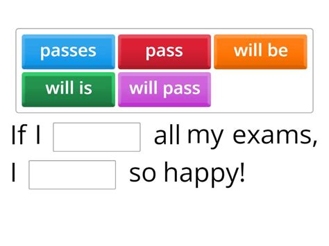 First Conditional Missing Word