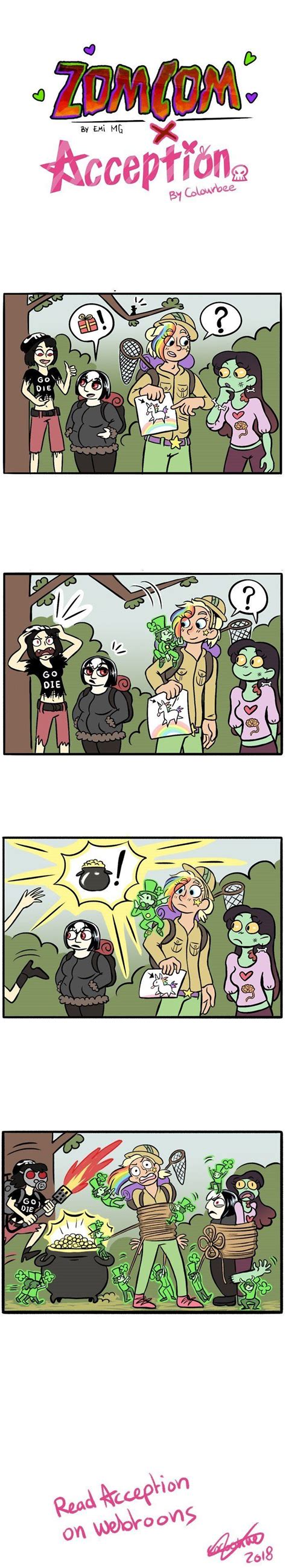 귀염 좀비 소녀 만화 만화방 뀨잉넷 온세상 모든 웹코믹이 모이는 곳 팝 아트 만화 좀비 웃긴 밈