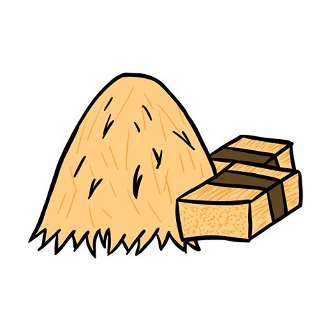 Cute Kawaii Haystack Clipart Illustration 47852834 Vector Art At Vecteezy