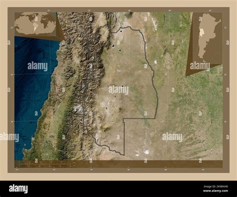 Mendoza Province Of Argentina Low Resolution Satellite Map Locations