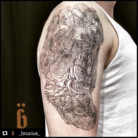 Minimalist World Map Tattoo