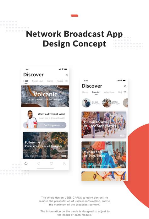 Network Broadcast App Design Concept On Behance