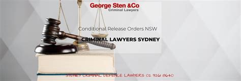 Conditional Release Orders Cros Criminal Sentening Nsw