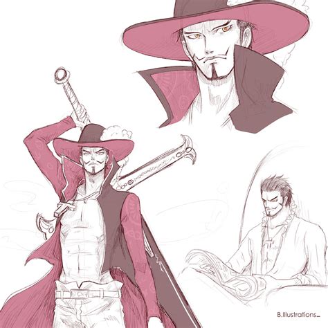 Dracule Mihawk One Piece Image By B Illustrations 2416982