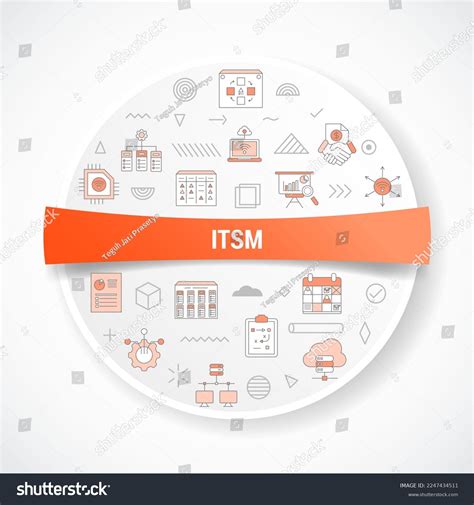 Itsm Information Technology Service Management Concept Stock Vector