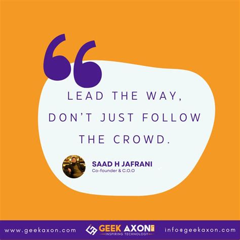 Saad H Jafrani On Linkedin Leadership Innovation Inspiration Standout