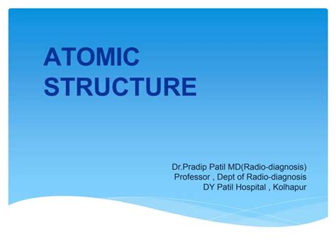 Atomic Sructure Ppt