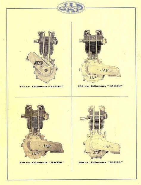 1929 Jap Catalogue Engineering Motorcycle Engine
