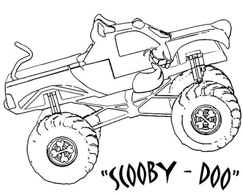 Hot Wheels Monster Truck Coloring Pages At Free