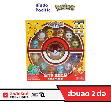 Pokemon Face Off Figures 12 Pcs ฟิกเกอร์ โปเกมอน เปลี่ยนหน้าได้ 4 อารมณ์ 12 ตัวละคร Shopee