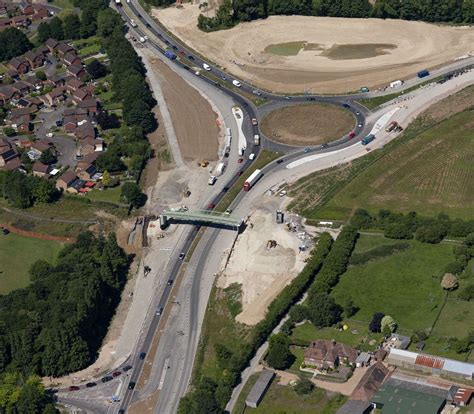 Aerial Pictures Show Work At Junction 10a In Ashford