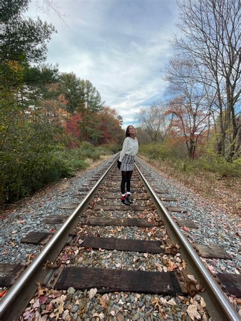 Massachusetts Train Track Train Tracks Railroad Tracks Train