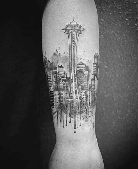Seattle Skyline Tattoo