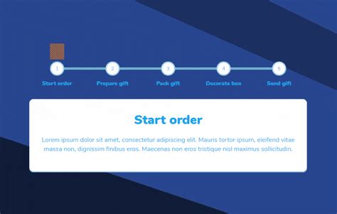 order progress bar with animated steps using css only css3 transition