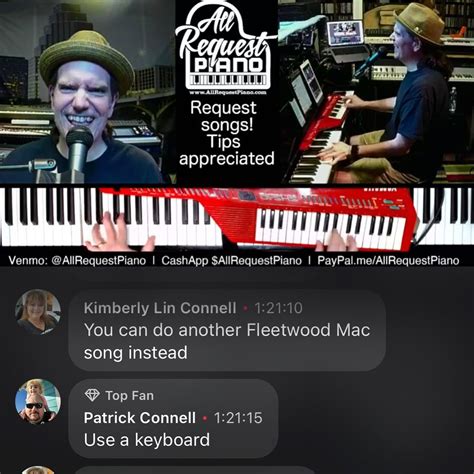 Tiny Red Keytar Made An Appearance On All Request Piano Facebook
