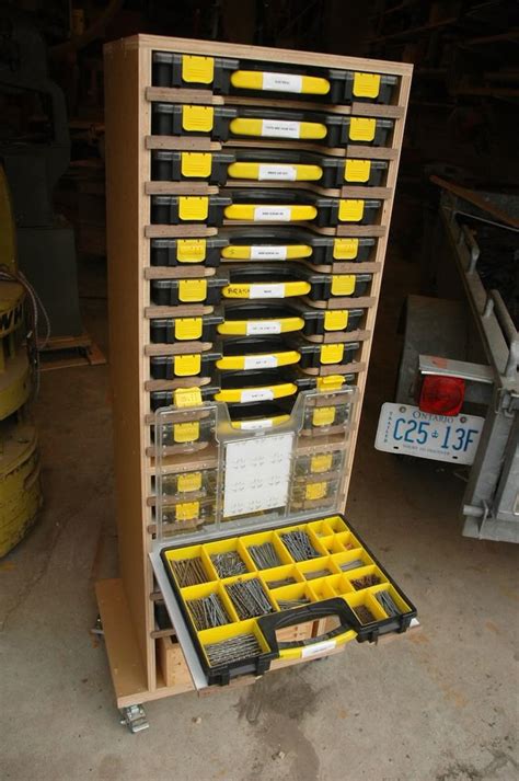 Mobile Modular Small Parts Rack Pdf Plan Inexpensive Adam Savage Style