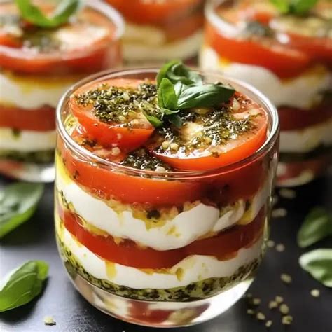 Tiramisu Salé Tomate Mozza Pesto Un Délice Irrésistible