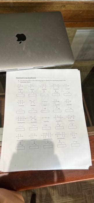 Solved 2 Functional Group Identification Group Use The