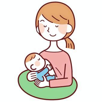 授乳クッションイラスト｜無料イラスト・フリー素材なら「イラストac」