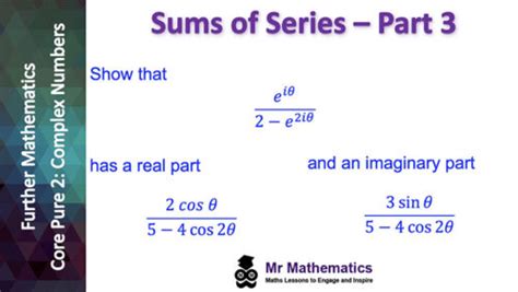 Complex Geometric Series Part 3 Mr