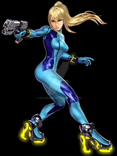 Samus Aran In Her Zero Suit By Fafabear8 On Deviantart
