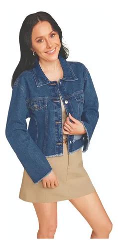 Chamarra Mujer Azul Mezclilla 172 33 Mercadolibre