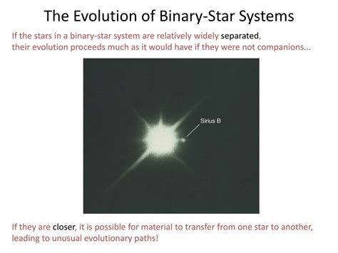 Ppt The Evolution Of Binary Star Systems Powerpoint Presentation
