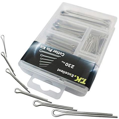 Tkexcellent 304 Stainless Steel Cotter Pin Assortment
