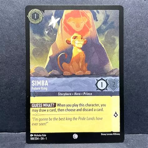 2023 Disney Lorcana Il Primo Capitolo Simba 188 204 Foil Comune Eur 2 14 Picclick It