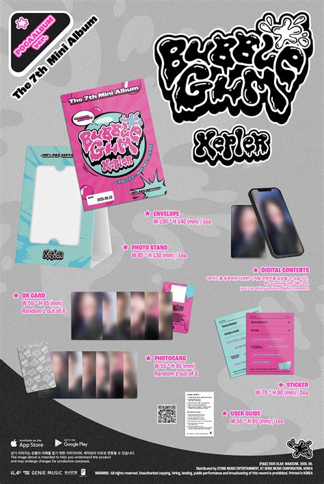 Kep1er Bubble Gum Pocaalbum Ver 7th Mini Album Tokki Shop