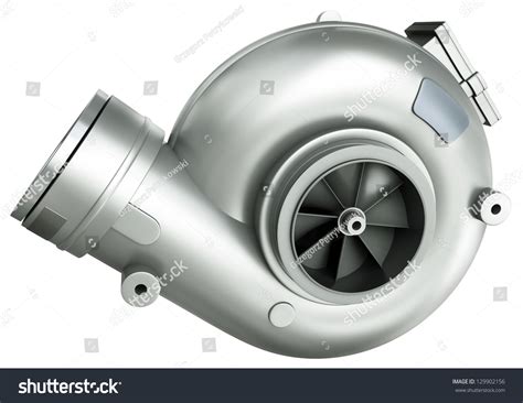 Automotive Turbocharger 3d Render Stock Illustration 129902156
